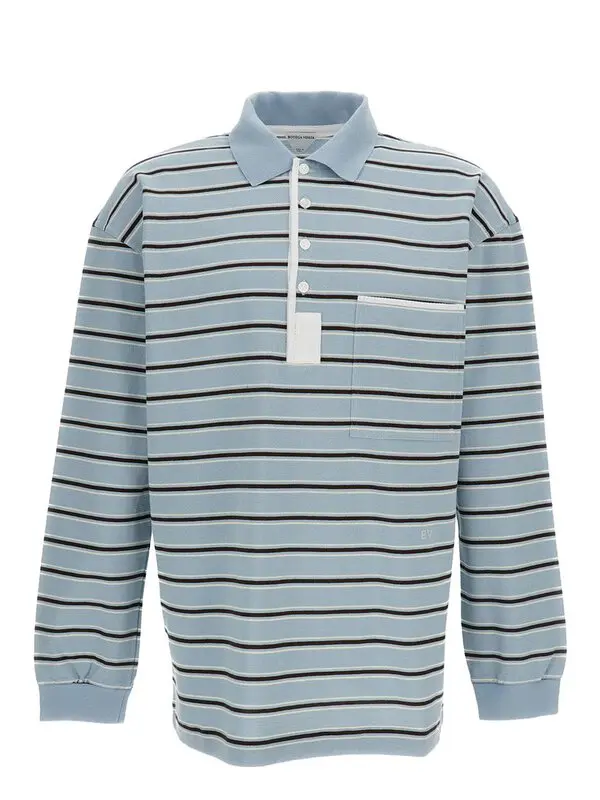 Bottega Veneta Striped Polo - Multicolor