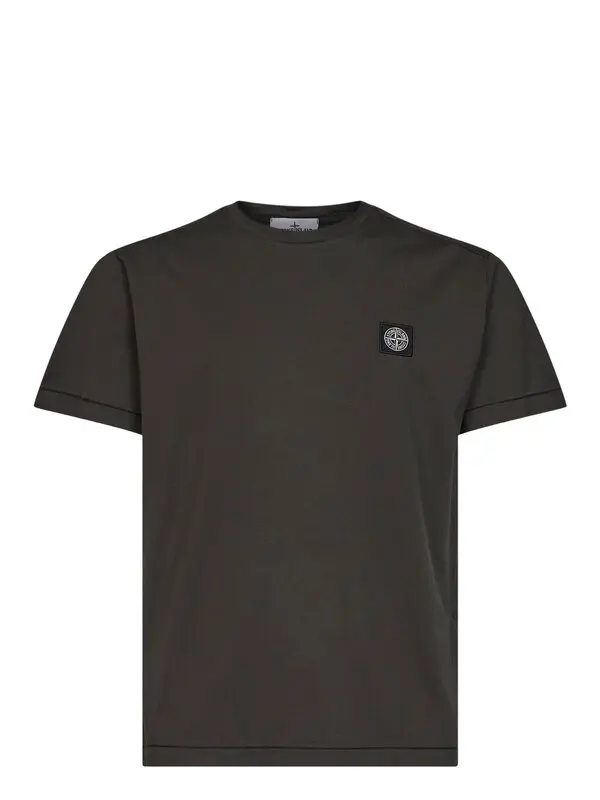 Stone Island Coal Grey 60/2 Cotton Jersey Slim-fit T-shirt - Multicolor