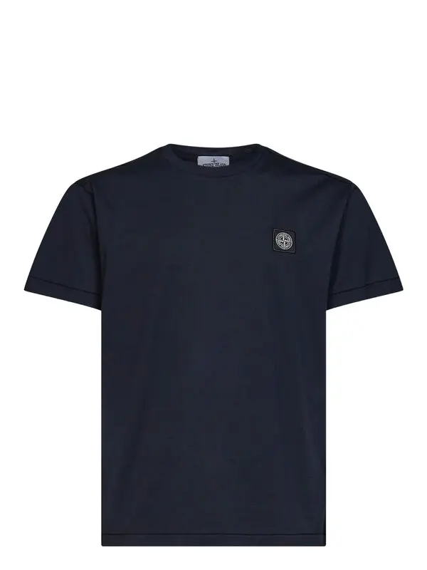 Stone Island Navy Blue 60/2 Cotton Jersey Slim-fit T-shirt - Multicolor