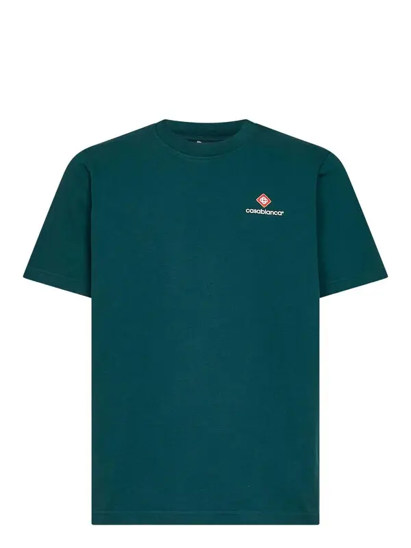 Casablanca Green Cotton Jersey Sport Type T-shirt - Multicolor