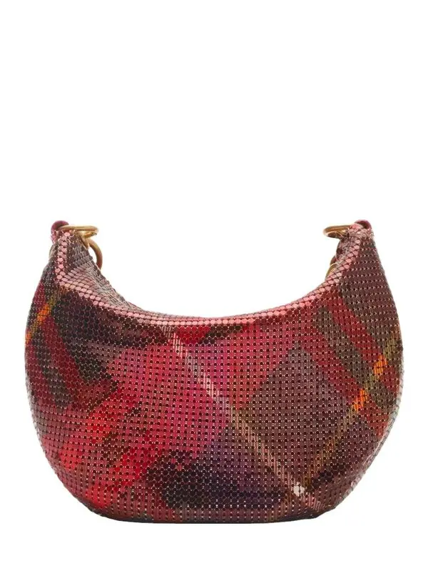 Burberry Check-print Chainmail Mini Bag - Red