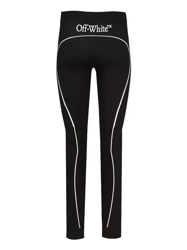 Off-White Off Stamp Seamless Leggings - Black