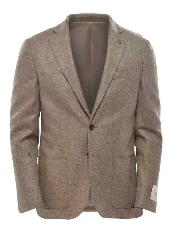 Corneliani Single-breasted Notch-lapel Blazer - Brown