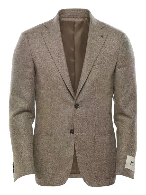 Corneliani Single-breasted Notch-lapel Jacket - Neutrals
