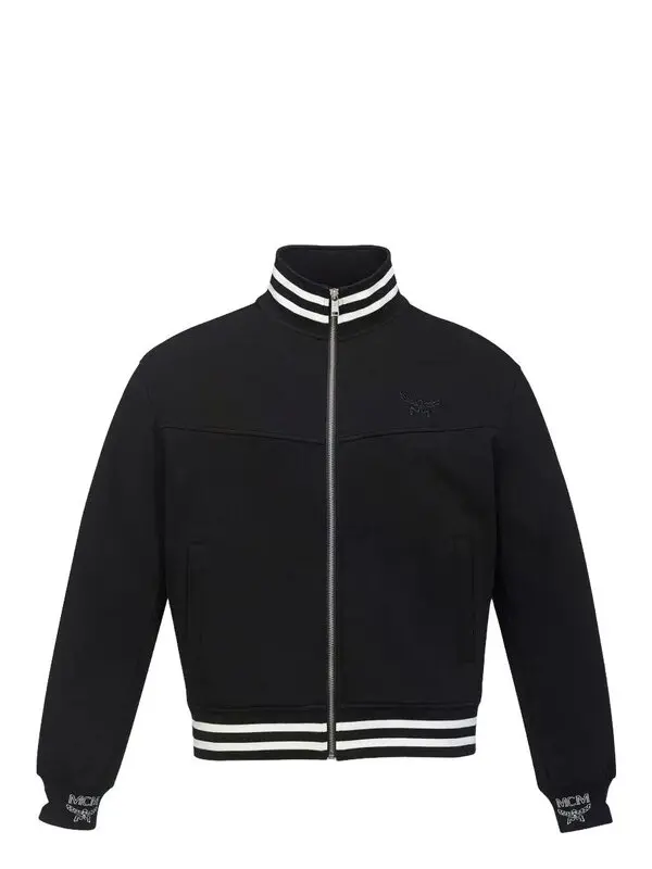 Mcm Essential Logo Ponte Track Jacket - Black