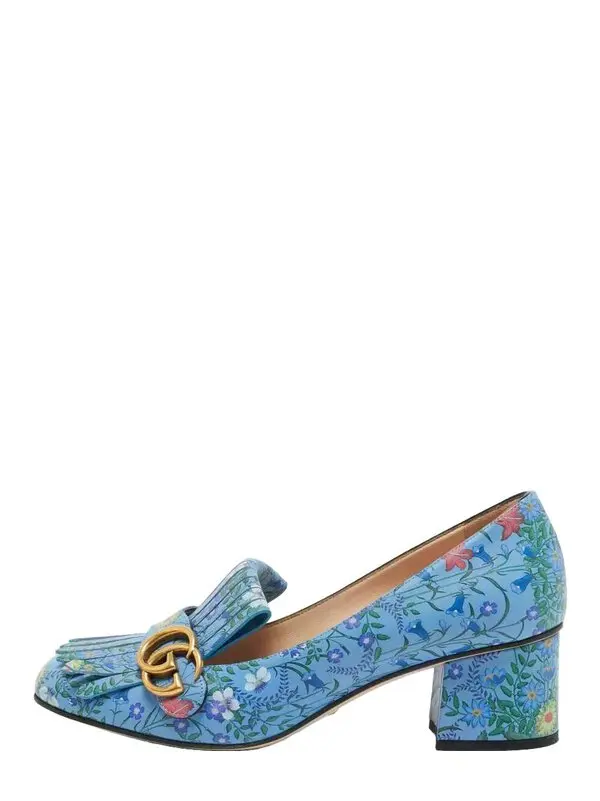 Gucci Gg Marmont Heeled Pumps - Blue