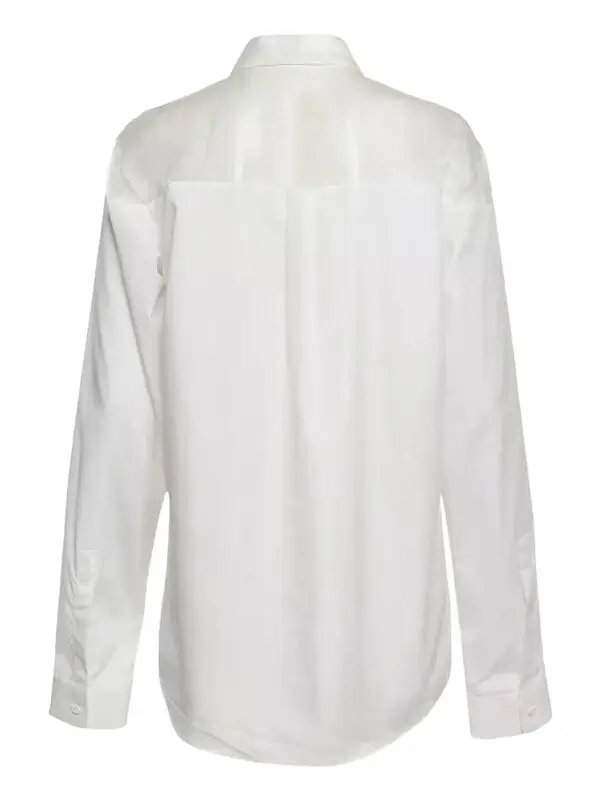 MAISON MARGIELA Sheer Paneled Shirt - White