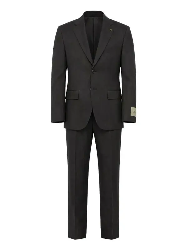 Corneliani Chalk-stripe Scalloped Suit - Grey