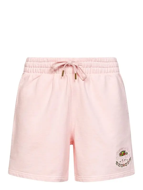 Casablanca X Ladurée Embroidered Organic Cotton Shorts - Multicolor