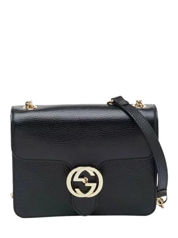 Gucci Interlocking G Shoulder Bag - Black