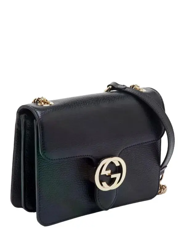 Gucci Interlocking G Shoulder Bag - Black