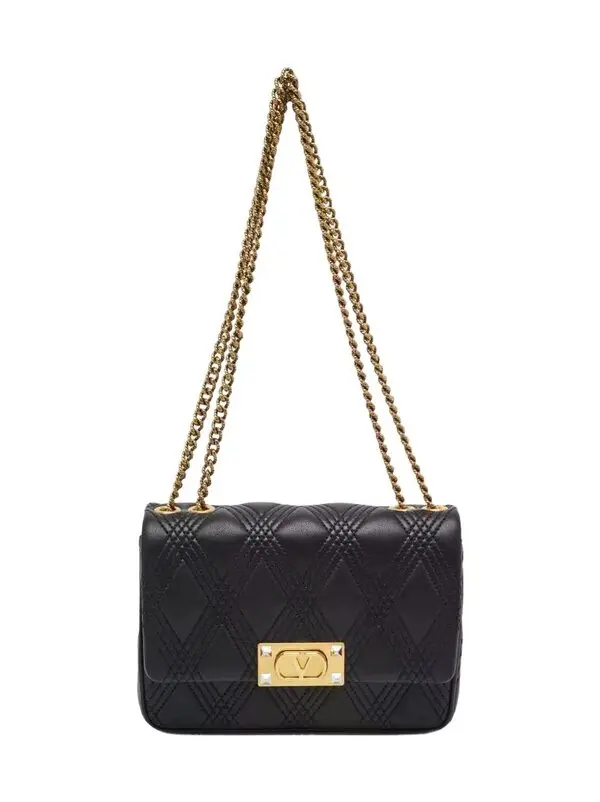 Valentino Garavani Quiltie 67 Shoulder Bag - Black