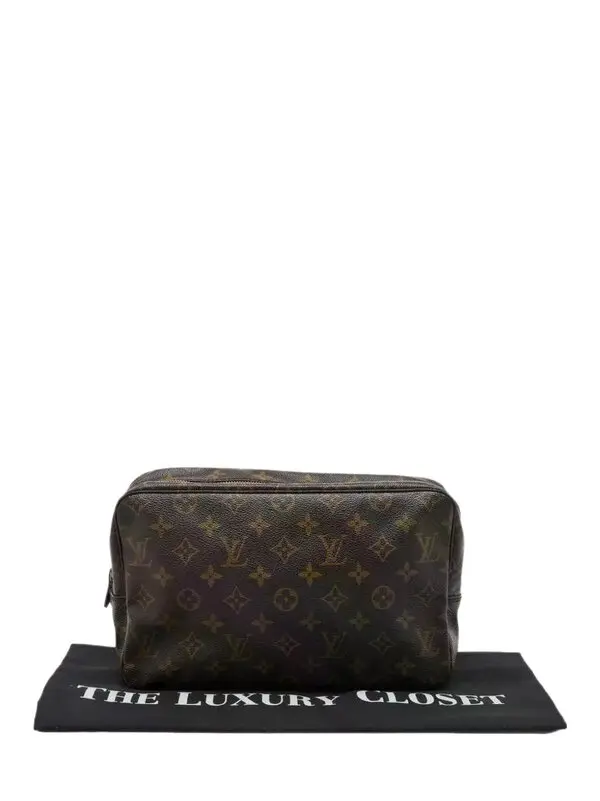 LOUIS VUITTON Monogram Canvas Trousse Toilette Pouch - Brown