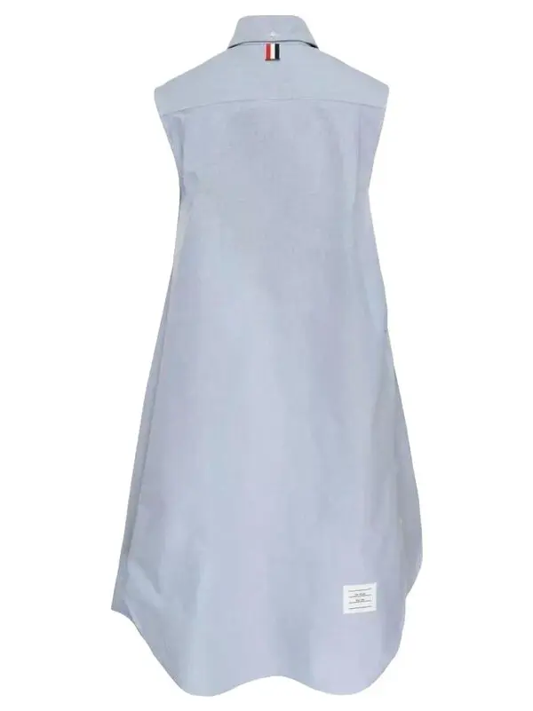 Thom Browne Sleeveless Midi Dress - Blue