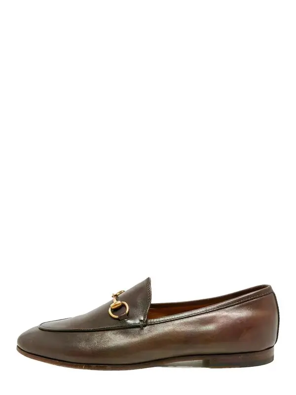 Gucci Horsebit Jordaan Loafers - Brown