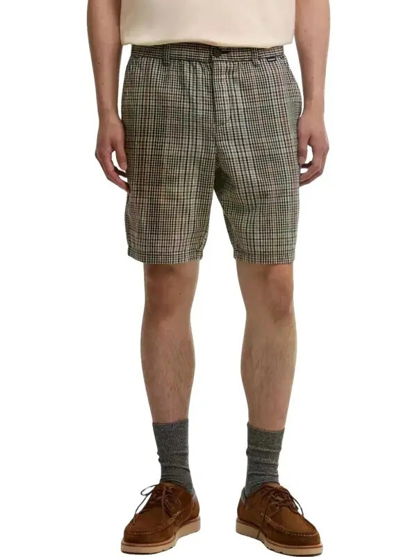 BARBOUR INTERNATIONAL Fife Checked Shorts - Neutrals