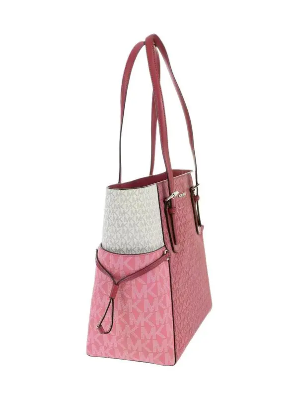 Michael Kors Voyager Monogram Print Shoulder Bag - Pink
