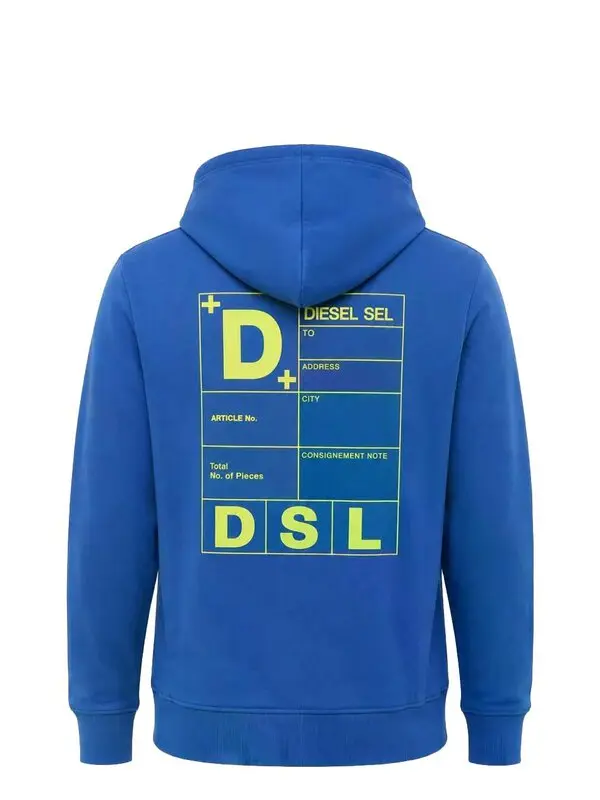 DIESEL® Logo-print Hoodie - Blue