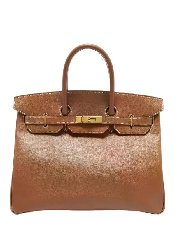 Hermès 35 Birkin Courchevel Tote Bag - Brown