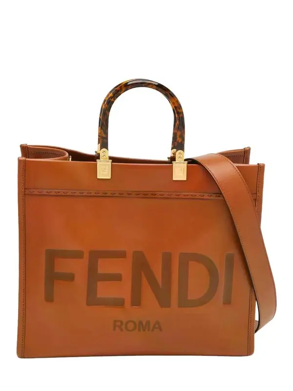 Fendi Sunshine Tote Bag - Brown