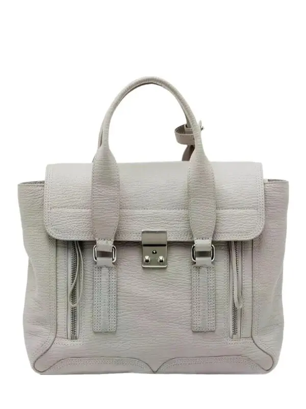 3.1 Phillip Lim Pashli Leather Satchel Bag - Grey