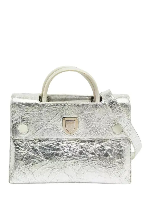 Dior 2016 Medium Diorever Leather Tote Bag - Silver