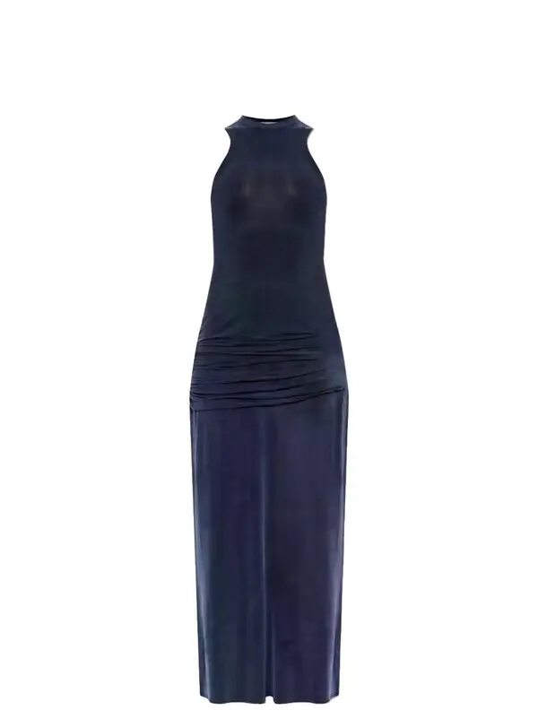 IRO PARIS Ruched Waist Maxi Dress - Blue