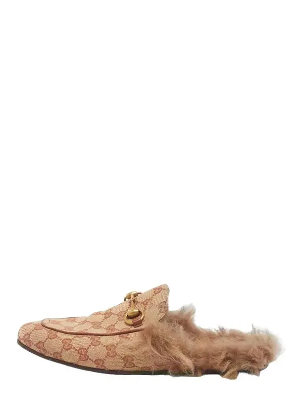 Gucci Princetown Horsebit Detail Mules - Neutrals