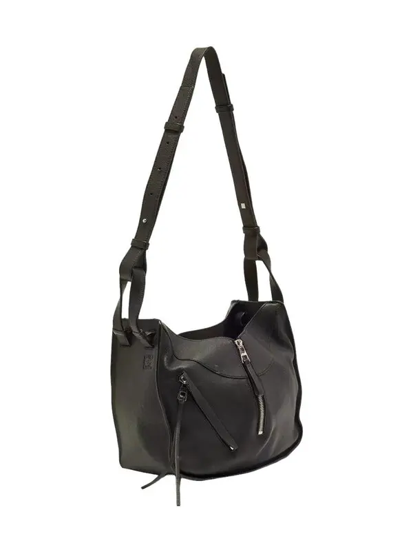 Loewe Medium Hammock Leather Shoulder Bag - Black