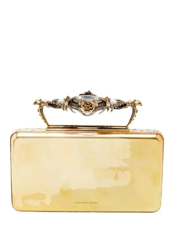 Alexander McQueen Jewelled Clutch Bag - Gold