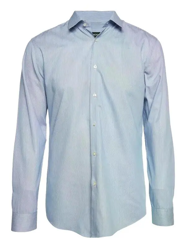 BOSS Isko Cotton Shirt - Blue