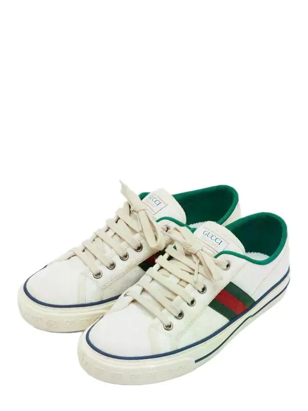 Gucci Tennis 1977 Mini Gg Canvas Sneakers - Neutrals