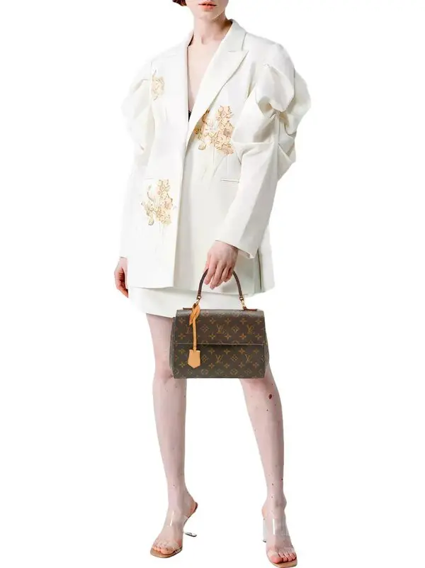 LOUIS VUITTON Cluny Bb Monogram Tote Bag - Brown