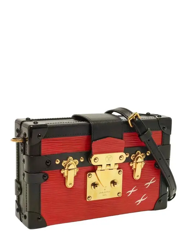 LOUIS VUITTON Petite Malle Épi-leather Shoulder Bag - Red