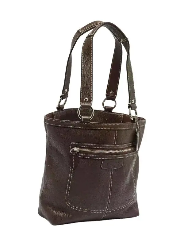 COACH Penelope Leather Tote Bag - Brown