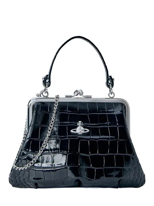 VIVIENNE WESTWOOD Granny Frame Handbag - Black