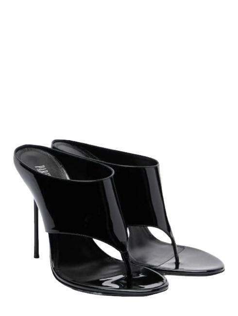 Paris Texas Lidia 105 Patent Leather Mules - Black