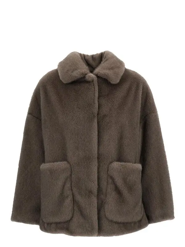 Herno Faux Fur Short Jacket - Multicolor