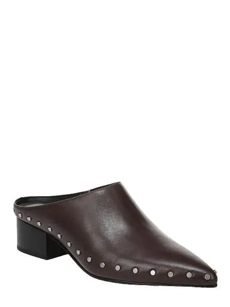 Vince August Studded Leather Mule - Ganache