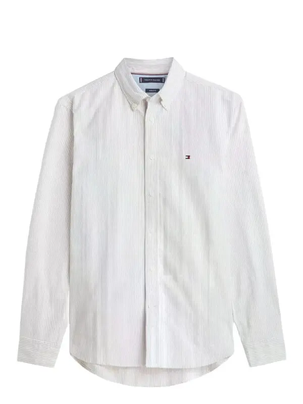 Tommy Hilfiger Heritage Oxford Stripe-print Shirt - White