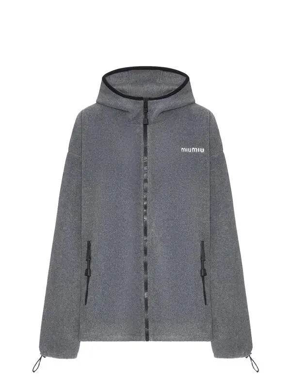 Miu Miu Technical Fleece Hoodie - Multicolor