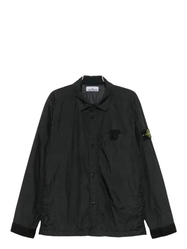 Stone Island Logo Patch Jacket - Black