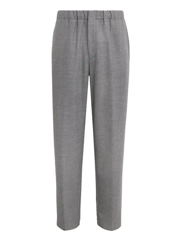 LARDINI Stretch Virgin Wool Trousers - Grey