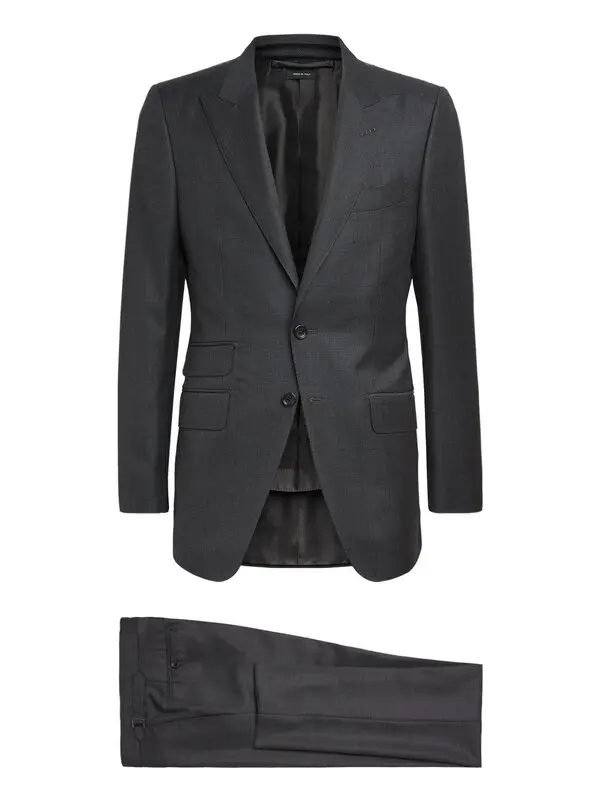 TOM FORD Wool Check O’connor 2-piece Suit - Grey