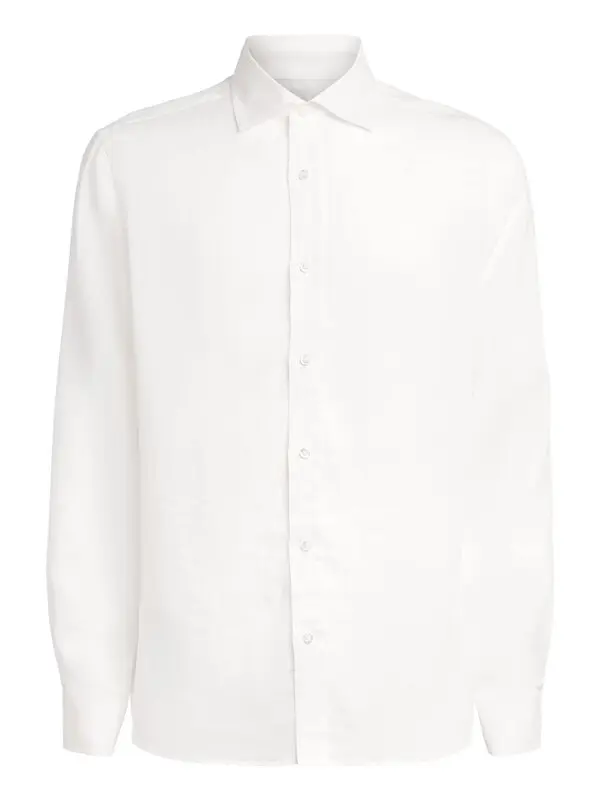 Ralph Lauren Purple Label Linen Shirt - White
