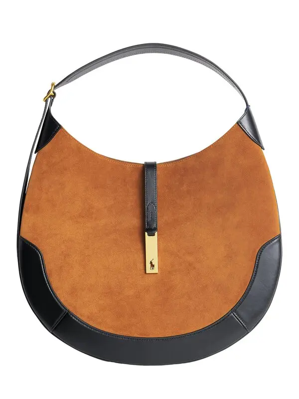 Polo Ralph Lauren Suede Shoulder Bag - Brown