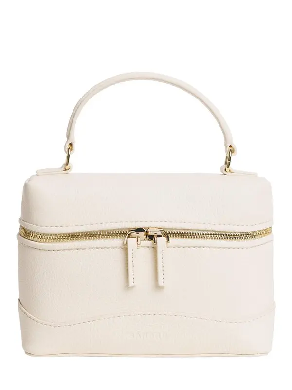 Sandro Leather Tangolino Vanity Bag - Beige