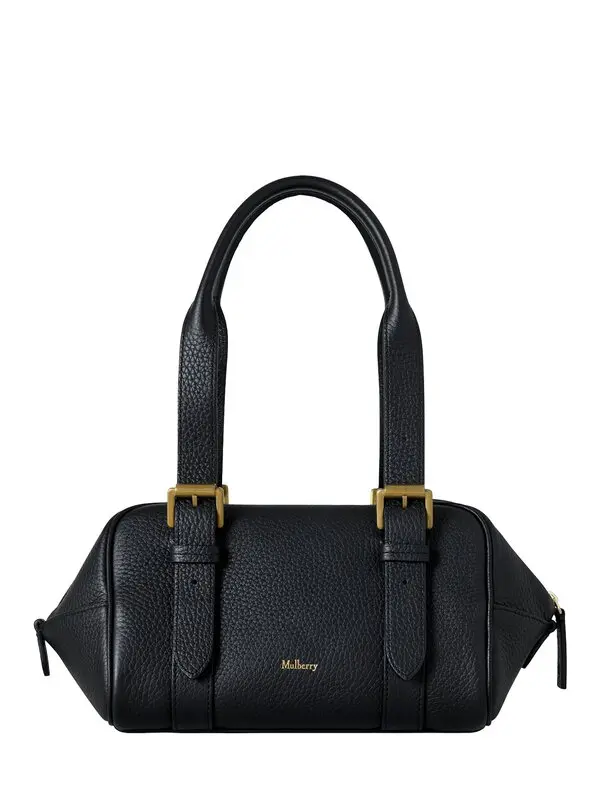Mulberry Small Leather Boston Shoulder Bag - Black