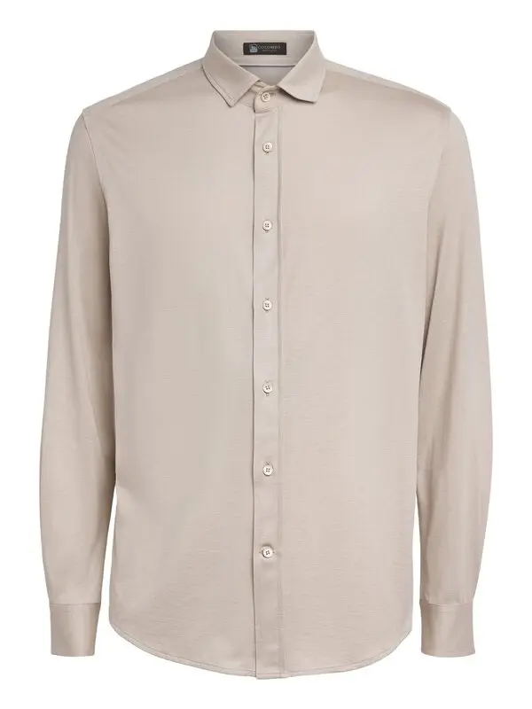 Colombo Silk-cotton Shirt - Beige