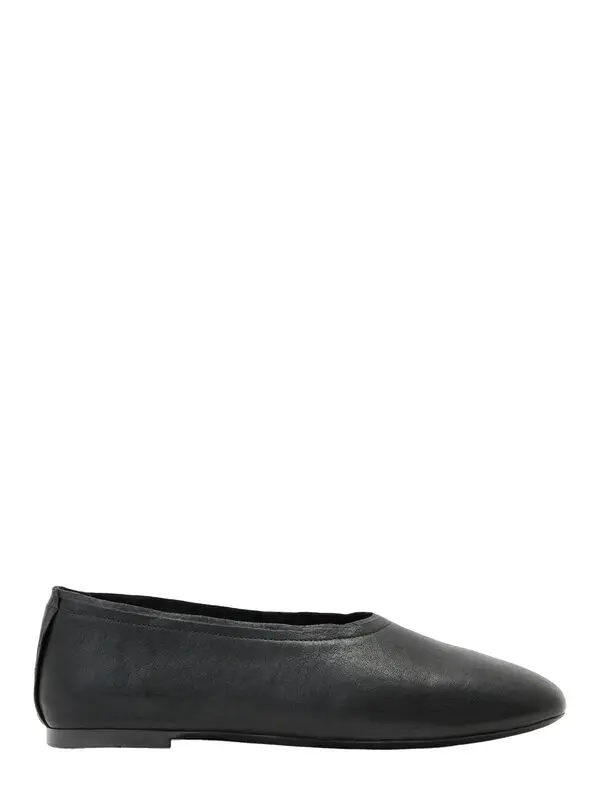 ALLSAINTS Leather Hailee Ballet Flats - Black
